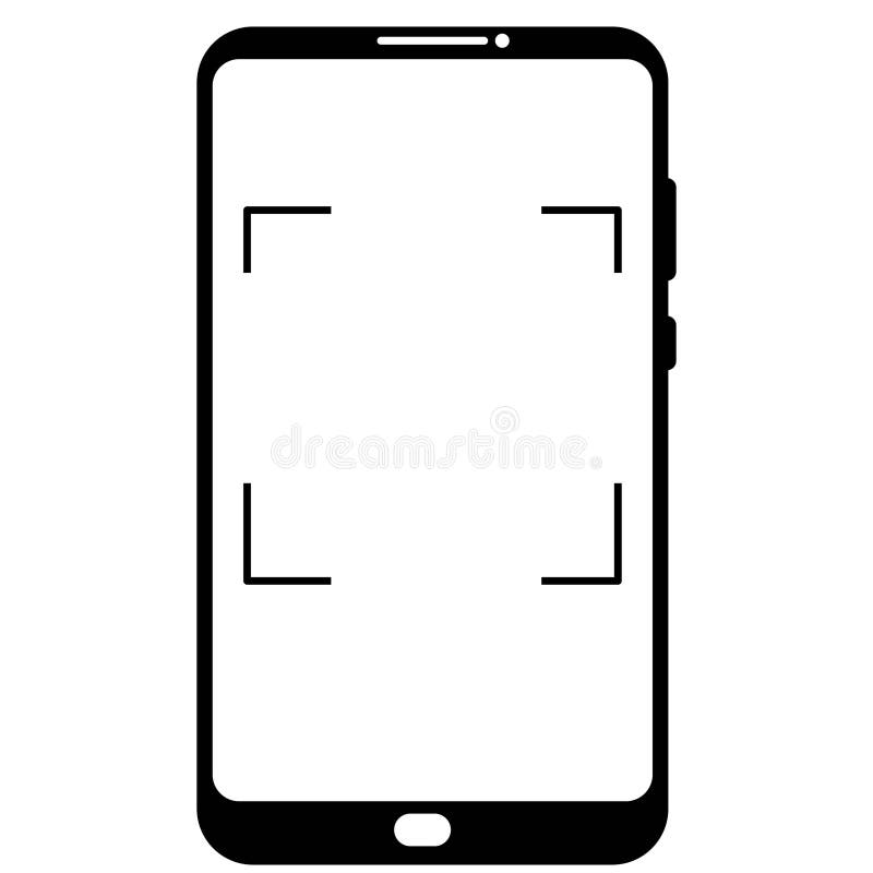 Cell Phone, Smartphone Screen Frame Front View Modern Gadget Mock Up ...