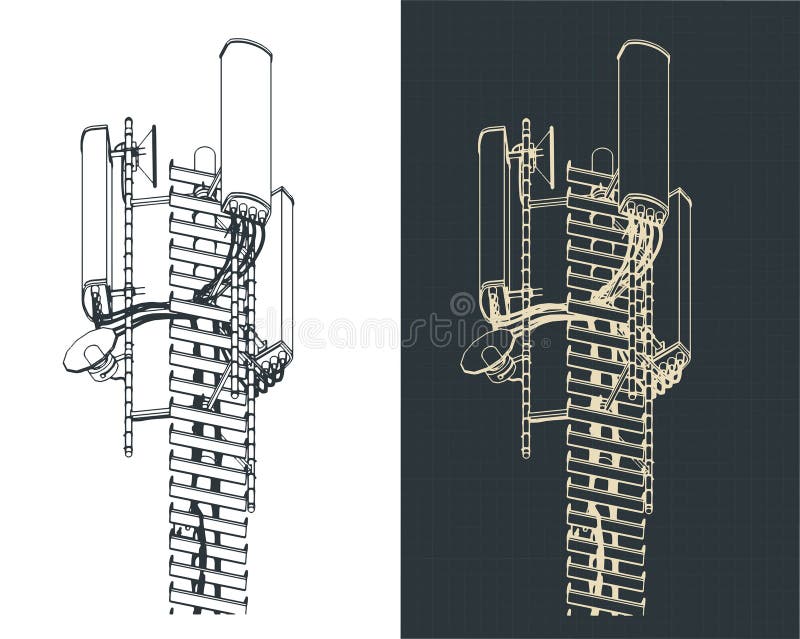 Telecommunication Tower Stock Illustrations – 9,037 Telecommunication ...