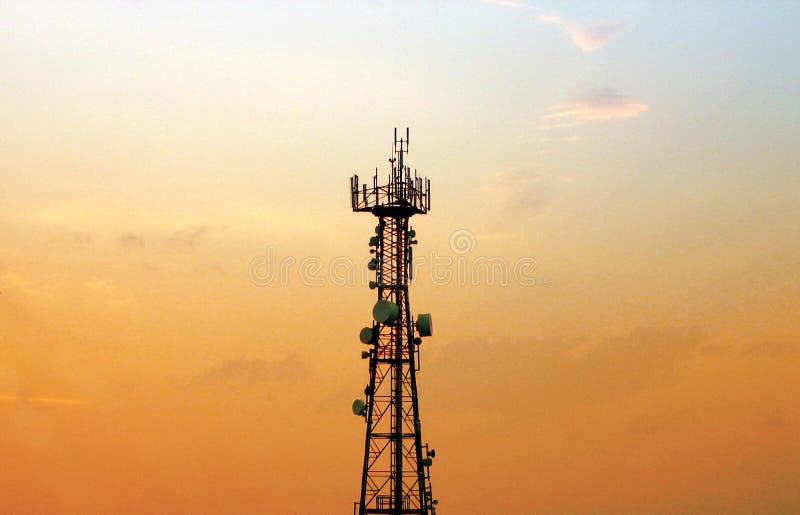 Cell phone tower - antenna stock photo. Image of antenna - 2163260