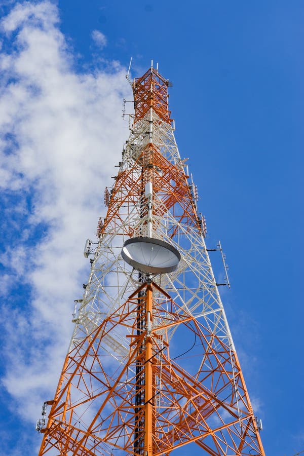 Cell phone tower stock image. Image of wave, telecommunication - 56383439