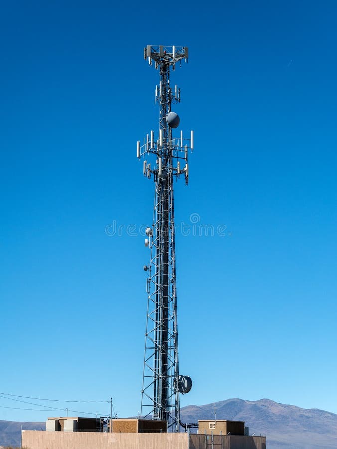 Cell phone tower stock photo. Image of computer, internet - 45286858