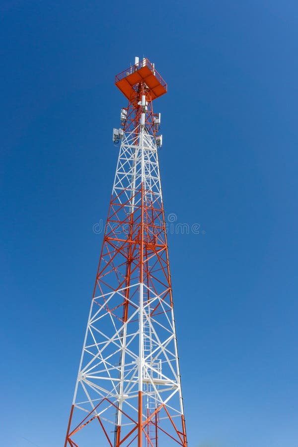 Cell phone tower stock photo. Image of mobile, telephone - 114932508