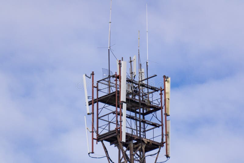 Cell phone tower stock photo. Image of tower, structure - 117998624
