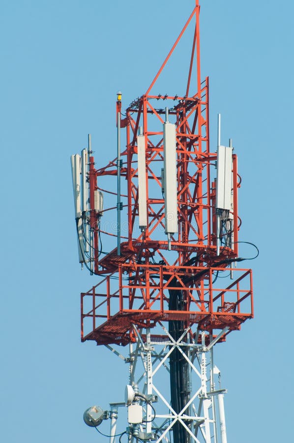 Cell phone tower stock image. Image of equipment, cellular - 44486507