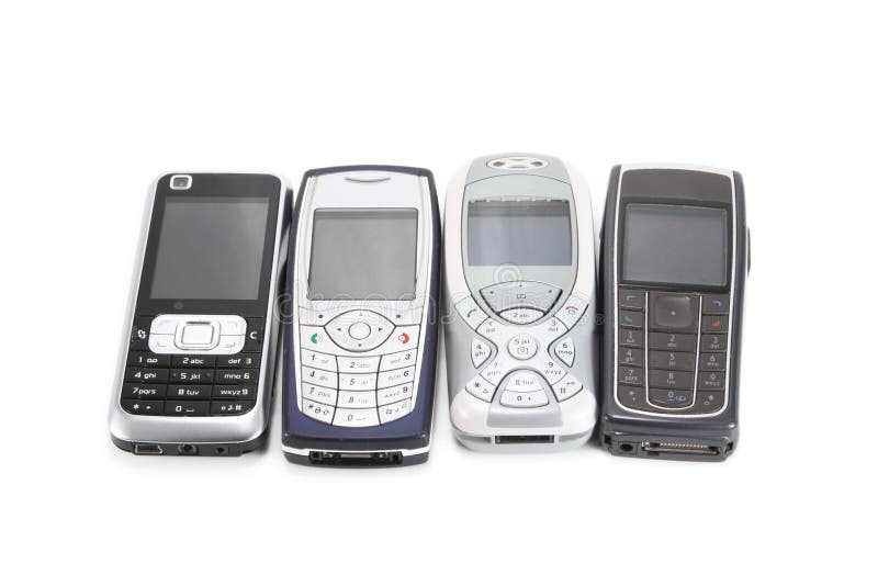 Different cell phones stock photo. Image of technology - 21014946