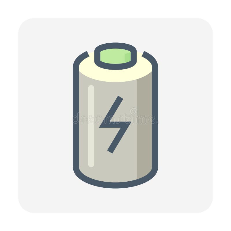 Cell of Rechargeable Battery Vector Icon. Stock Vector - Illustration ...