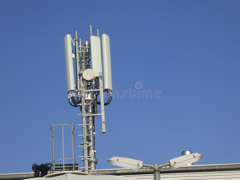 Cell site stock photo. Image of frequency, mast, building - 121106084