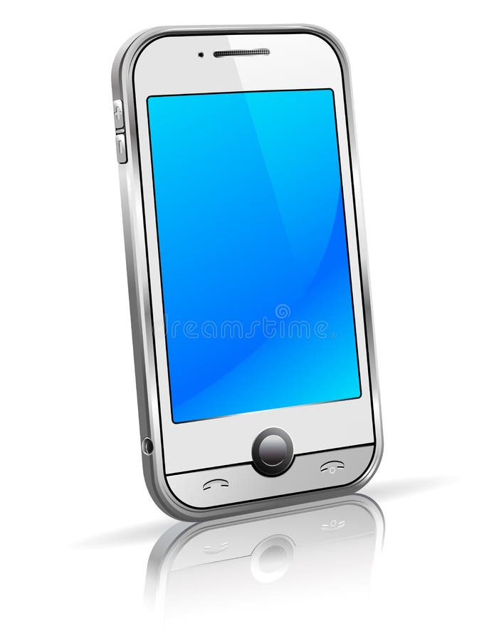 Cell Smart Mobile Phone stock vector. Illustration of telephone - 18349461