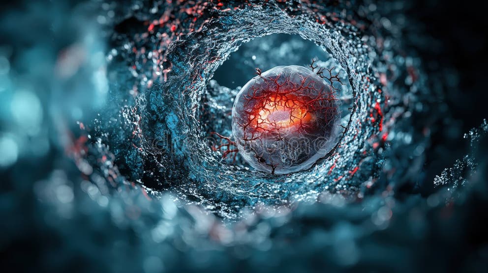 Cell Structure Analysis Microbial Environment Scientific Illustration ...