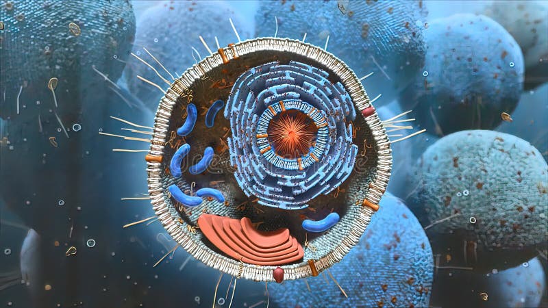 Cell Structure and Components, Mitochondria, Nucleus and Cytoplasm ...