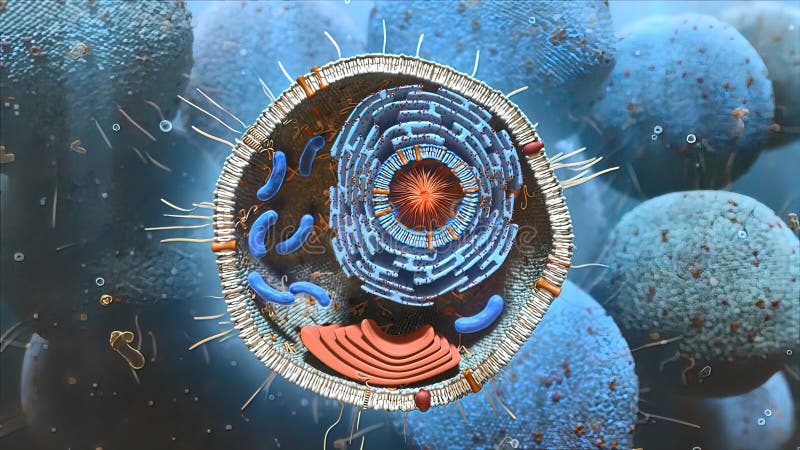 Cell Structure and Components, Mitochondria, Nucleus and Cytoplasm ...