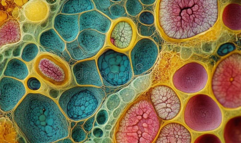 Cell Structure Hydrilla, View of the Leaf Surface Showing Plant Cells ...