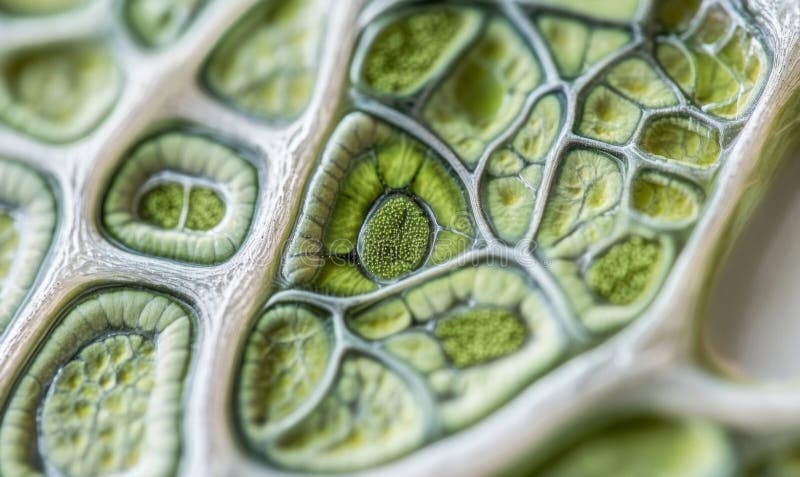 Cell Structure Hydrilla, View of the Leaf Surface Showing Plant Cells ...