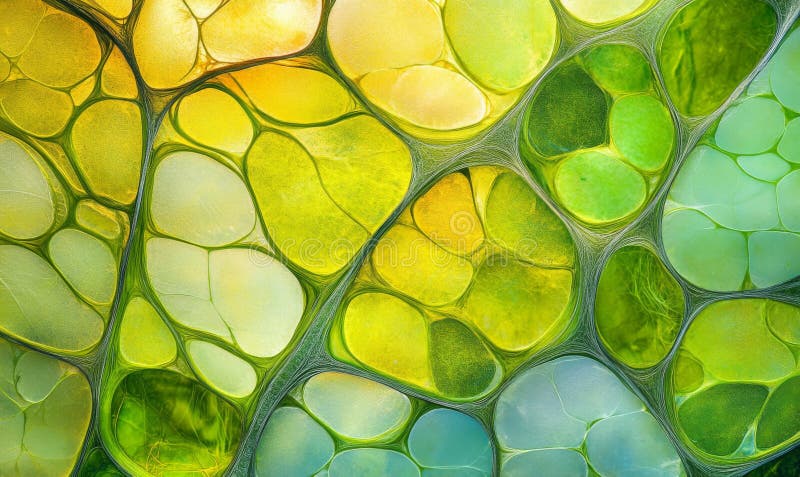 Cell Structure Hydrilla, View of the Leaf Surface Showing Plant Cells ...