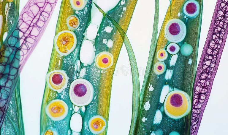 Cell Structure Hydrilla, View of the Leaf Surface Showing Plant Cells ...