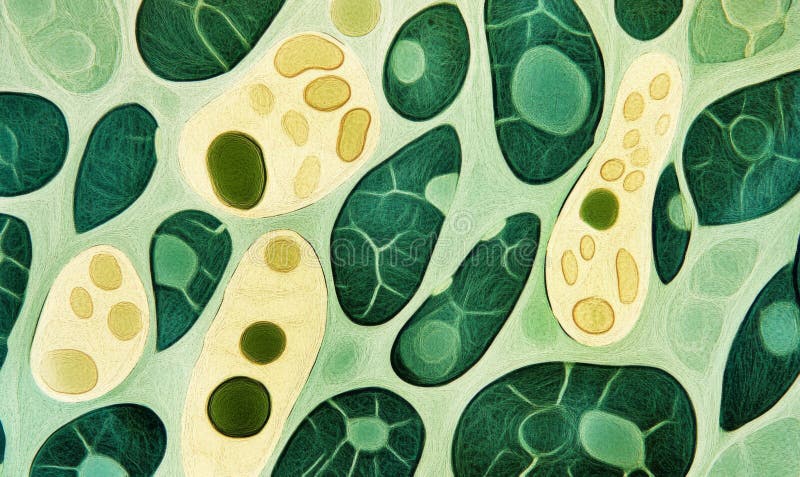 Cell Structure Hydrilla, View of the Leaf Surface Showing Plant Cells ...