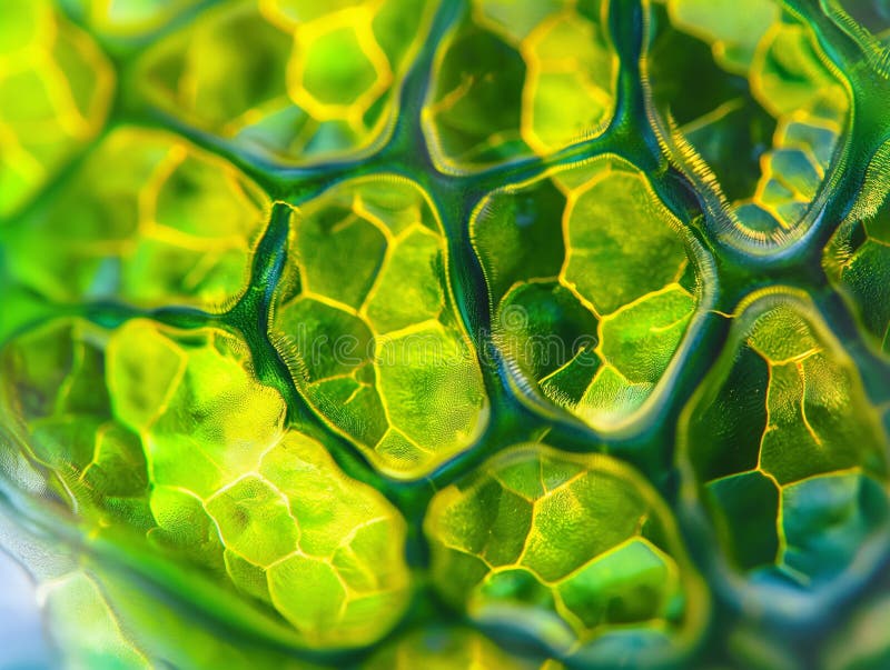 Cell Structure Plant, View of the Leaf Surface Showing Plant Cells ...