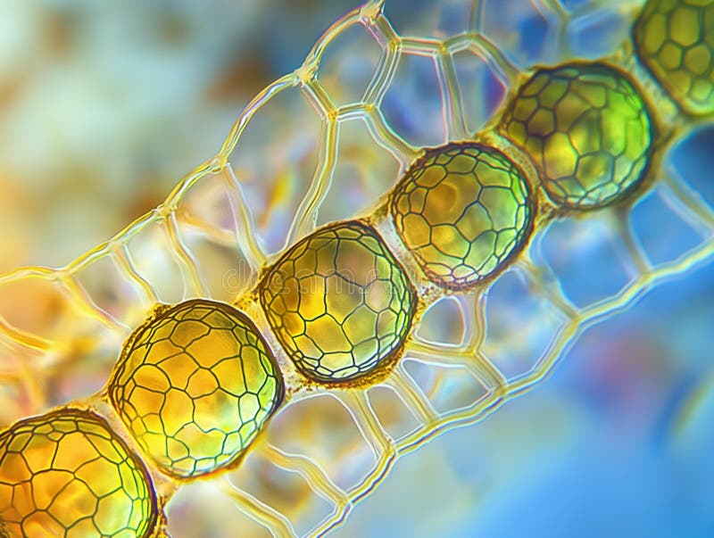 Cell Structure Plant, View of the Leaf Surface Showing Plant Cells ...