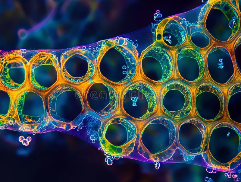 Cell Structure Plant, View of the Leaf Surface Showing Plant Cells ...
