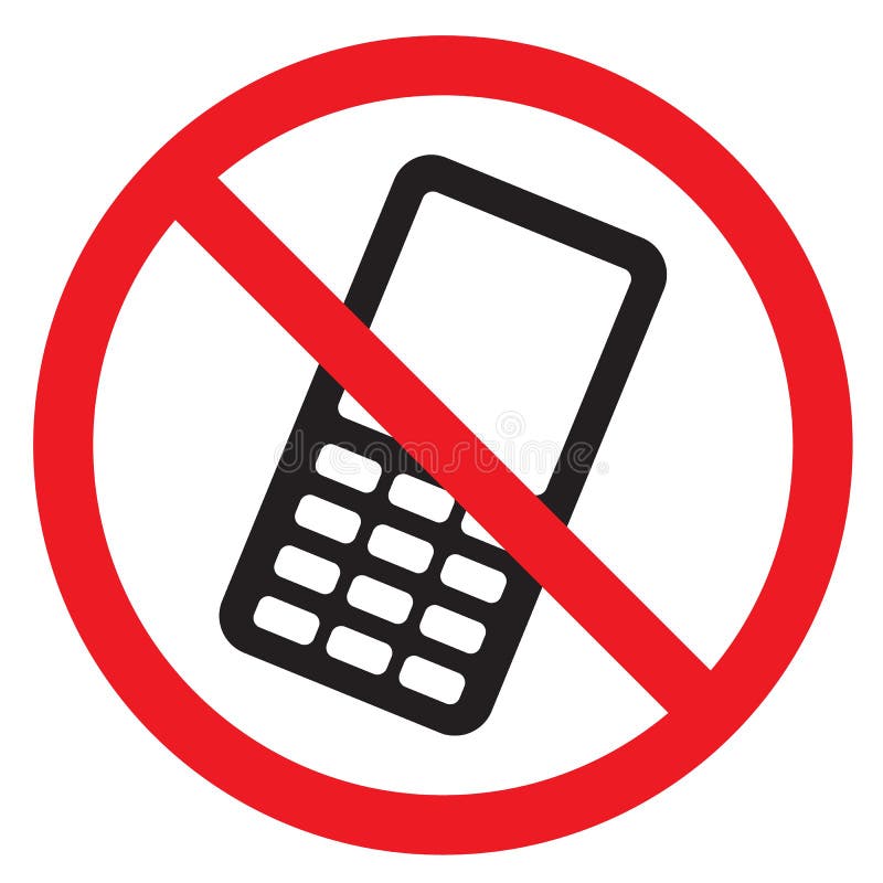 Use Cell Phone Restricted Sign Stock Illustrations – 857 Use Cell Phone ...