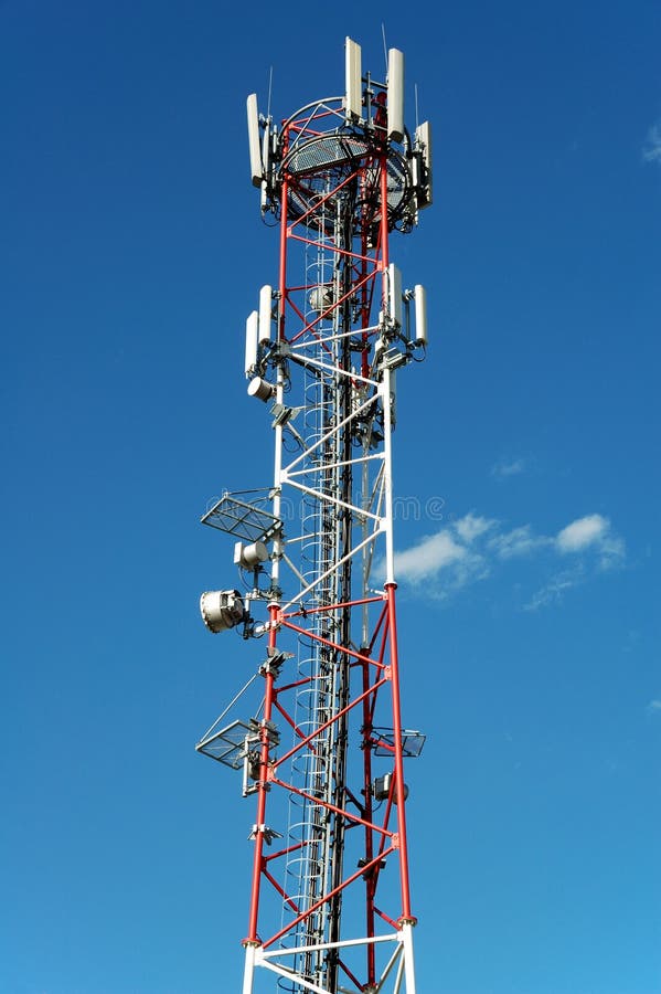 Cell tower stock photo. Image of broadcast, communications - 10808872