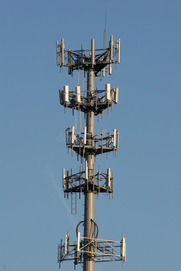 Telecommunications Tower stock photo. Image of commercial - 927660