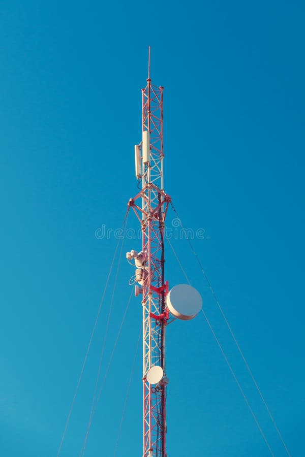 Cell tower stock image. Image of radio, structure, metal - 64001401