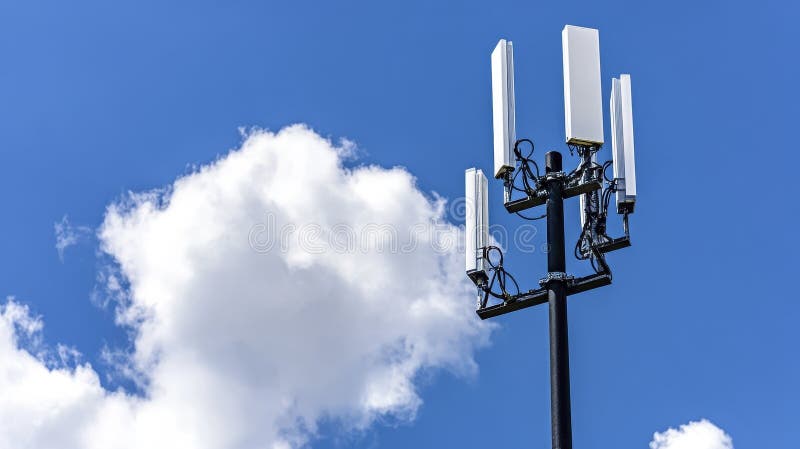 Cell Tower Communication Technology a High-Resolution Image Showcasing ...