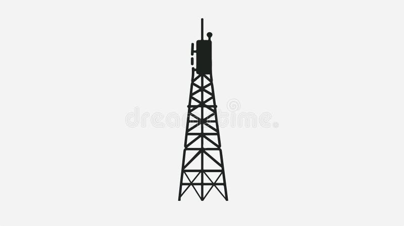 Cell Tower Communication Icon for Professional Use Stock Vector ...