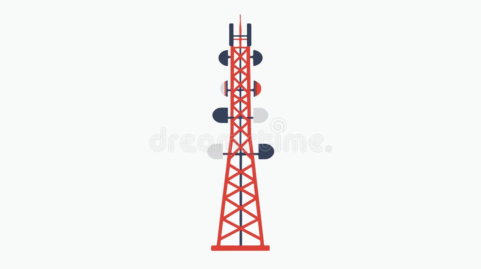Cell Tower Communication Icon for Professional Use Stock Vector ...
