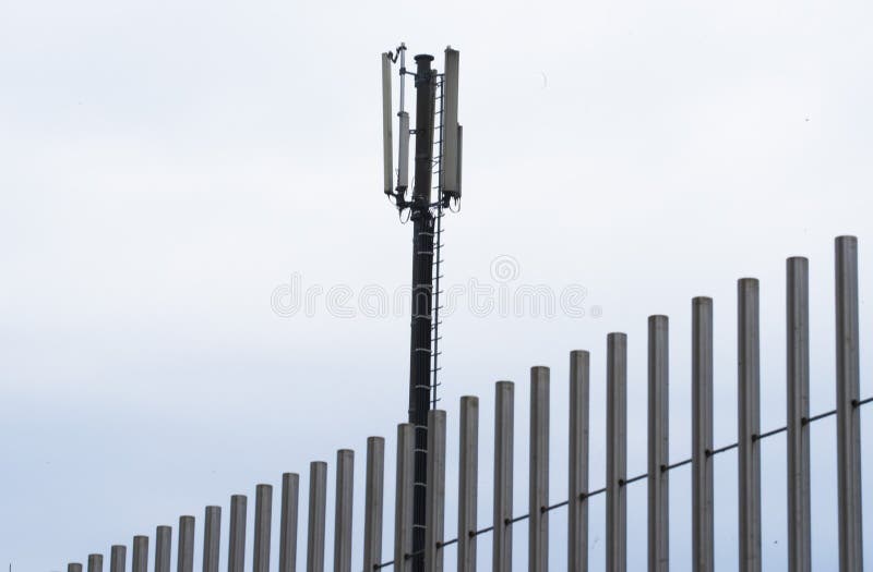 Cell Tower in a Mobile Network Stock Photo - Image of cell, accessories ...