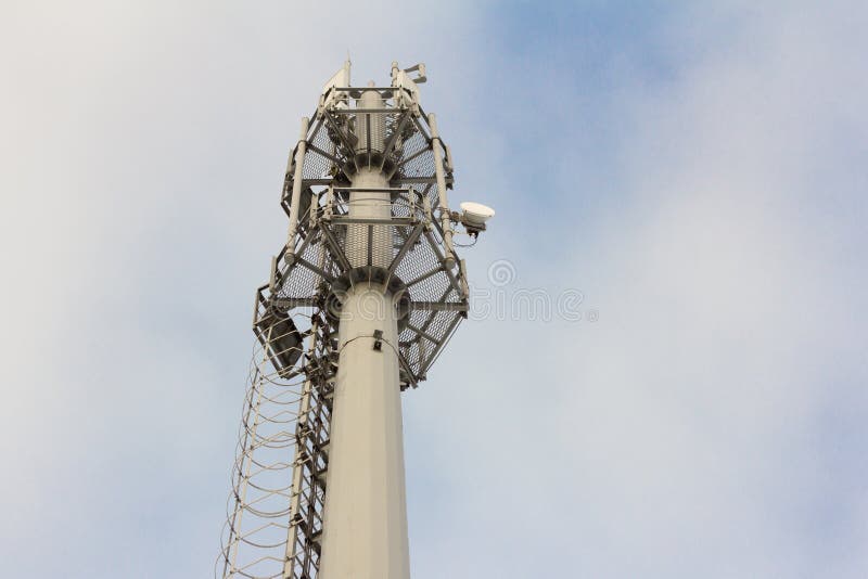 Cell Tower for Mobile Phone and Internet Stock Image - Image of antenna ...
