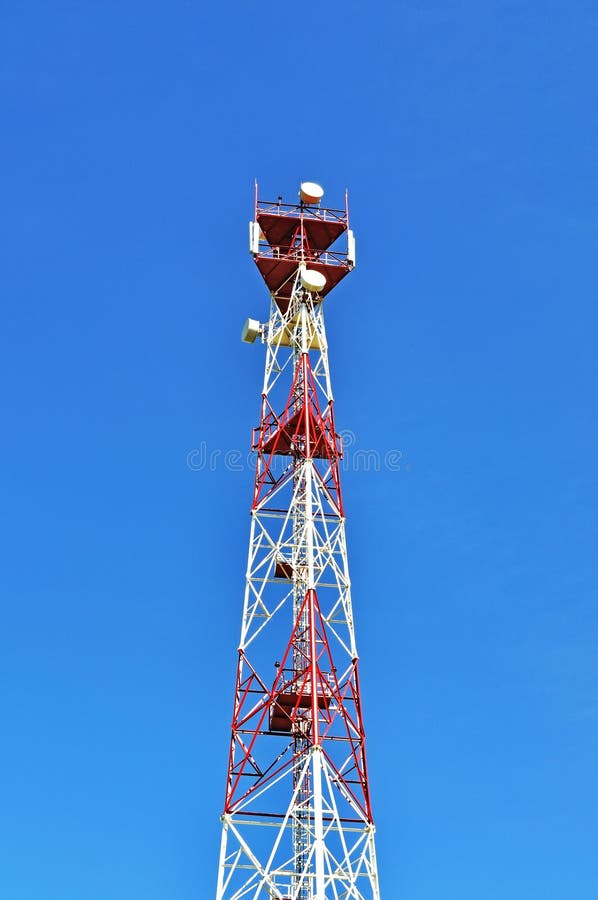 Cell Tower and Radio Antenna Stock Image - Image of cell, antenna: 19789105