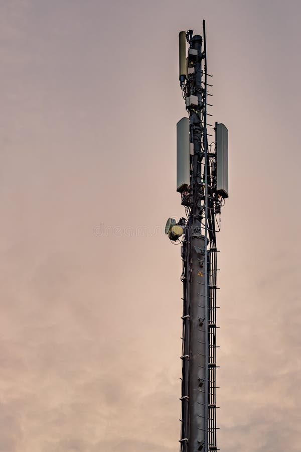Cell tower stock image. Image of equipment, communications - 71624459