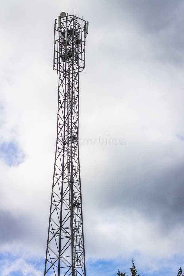 Cell Tower Structure To Enhance Cellular Network Communications Stock ...
