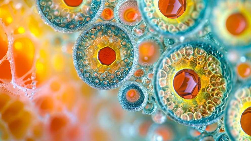 Cell Under a Microscope. Selective Focus Stock Image - Image of life ...