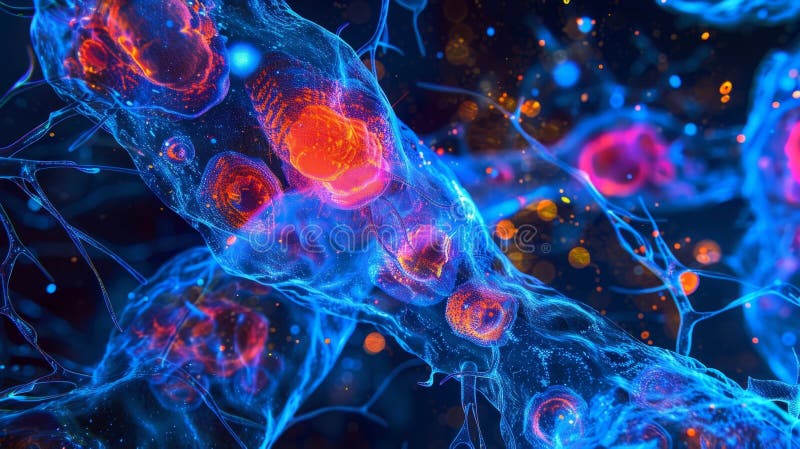 Two Protein Transport Vesicles Fusing Together at the Cell Membrane ...