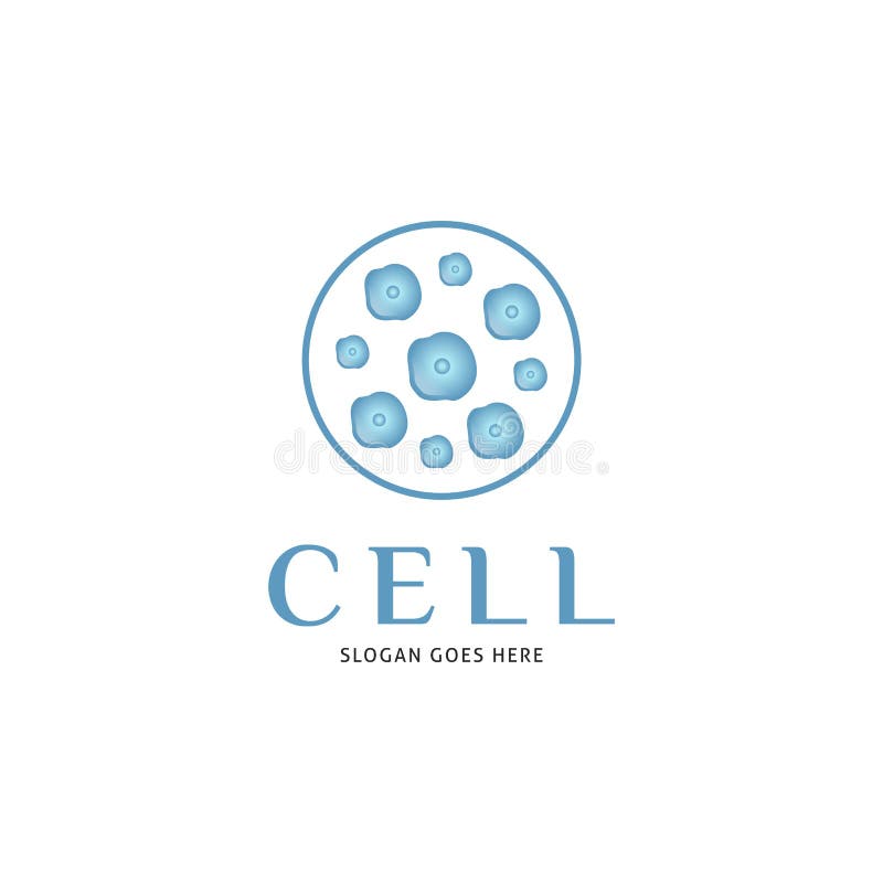 Cell Vector Logo, Bio Molecular Laboratory Symbol Stock Vector ...