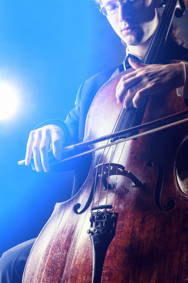 Double Bass Player - Classic Jazz Stock Image - Image of fiddle, skill ...