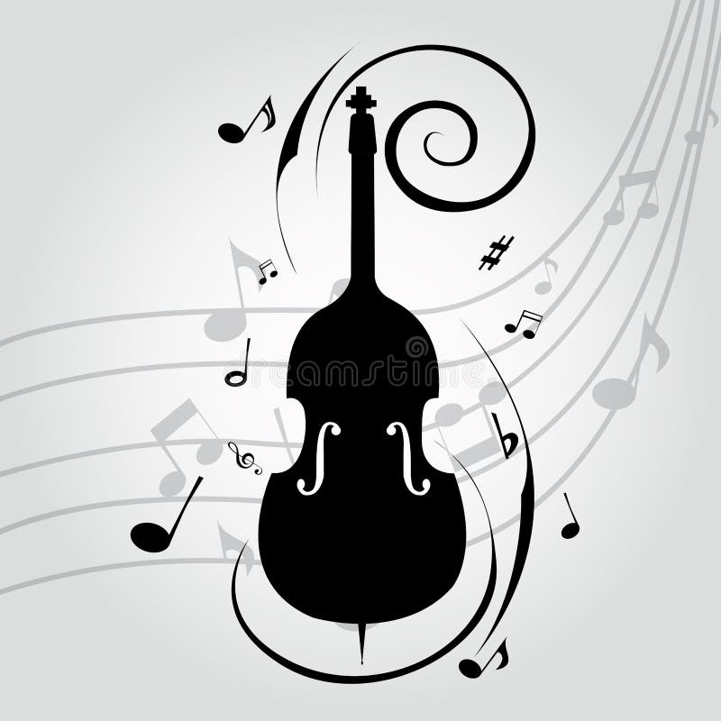 Cello stock vector. Illustration of play, shape, player - 33095166