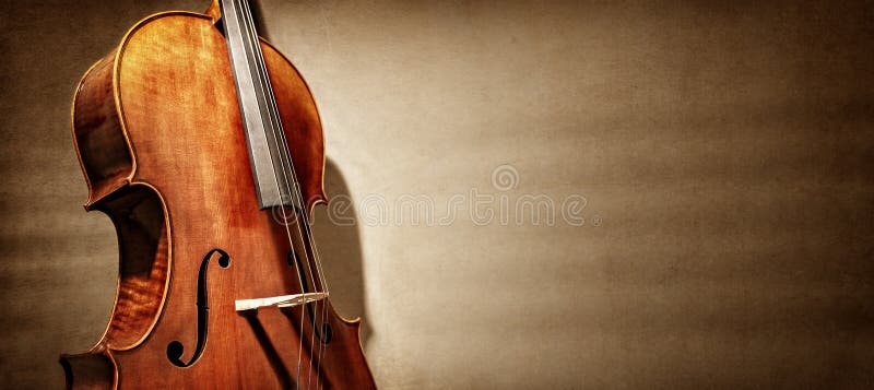 Cello Background with Copy Space for Music Concept Stock Photo - Image ...