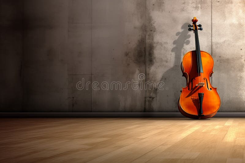 Cello Background Wall. Generate Ai Stock Illustration - Illustration of ...