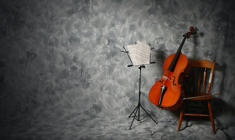 Cello concert stock image. Image of stand, symphony, music - 1079273
