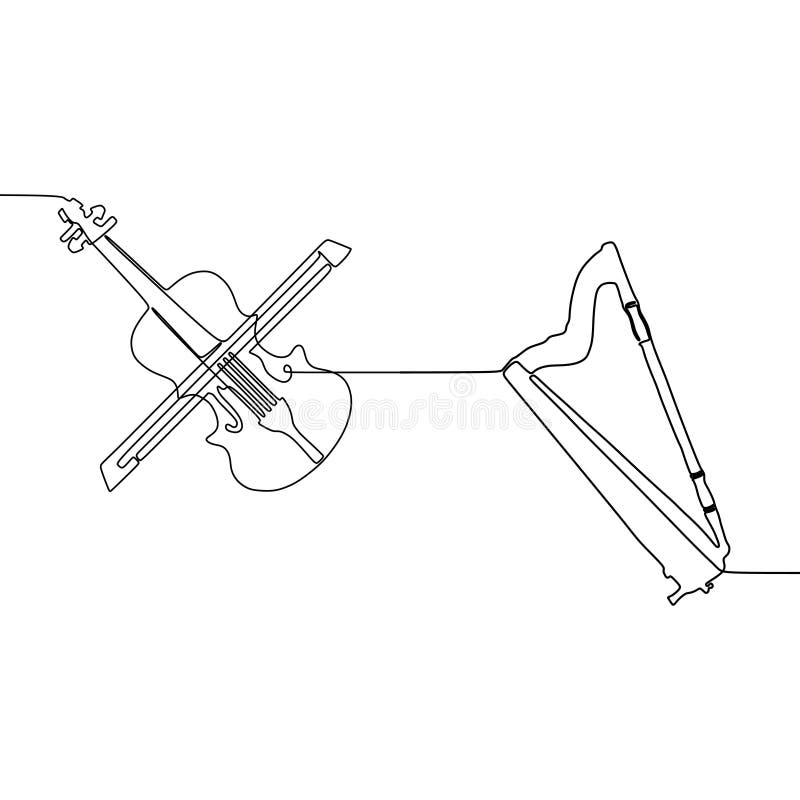 Cello One Line Drawing Vector Stock Illustrations – 147 Cello One Line ...