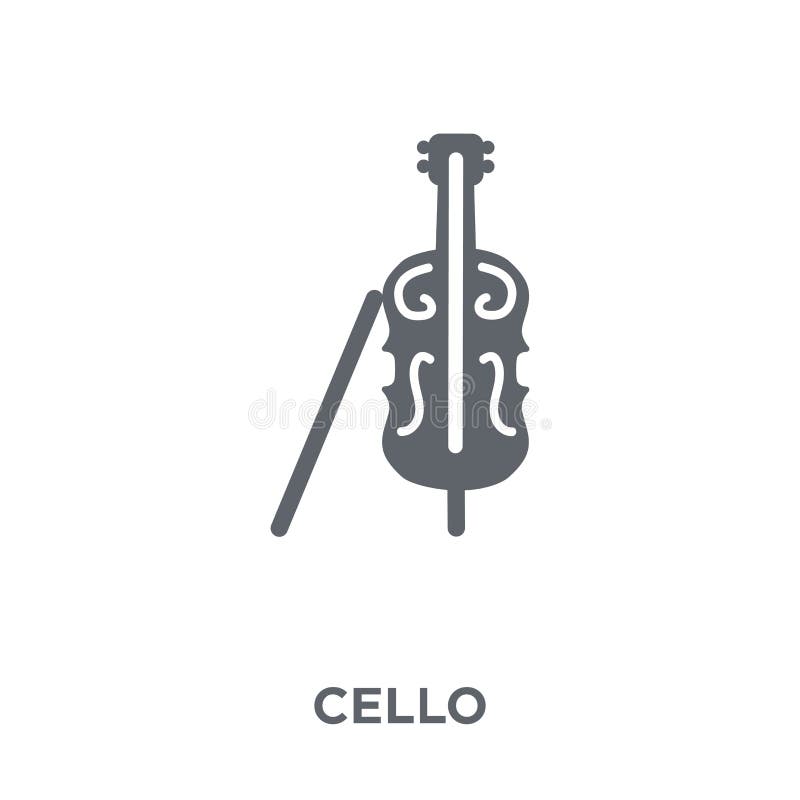Cello Icon from Music Collection. Stock Vector - Illustration of audio ...