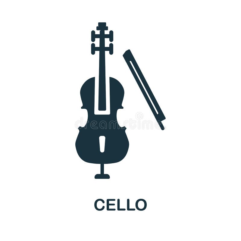 Cello Icon. Simple Element from Musical Instruments Collection ...