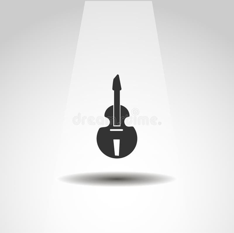 Cello Icon, Cello Music Icon Stock Vector - Illustration of vintage ...