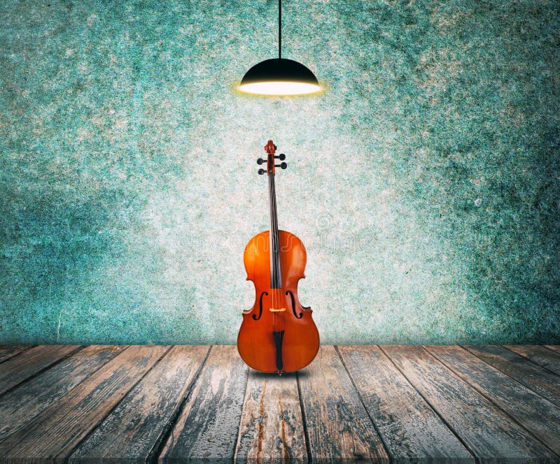 Cello in the interior stock image. Image of sound, brown - 70784387