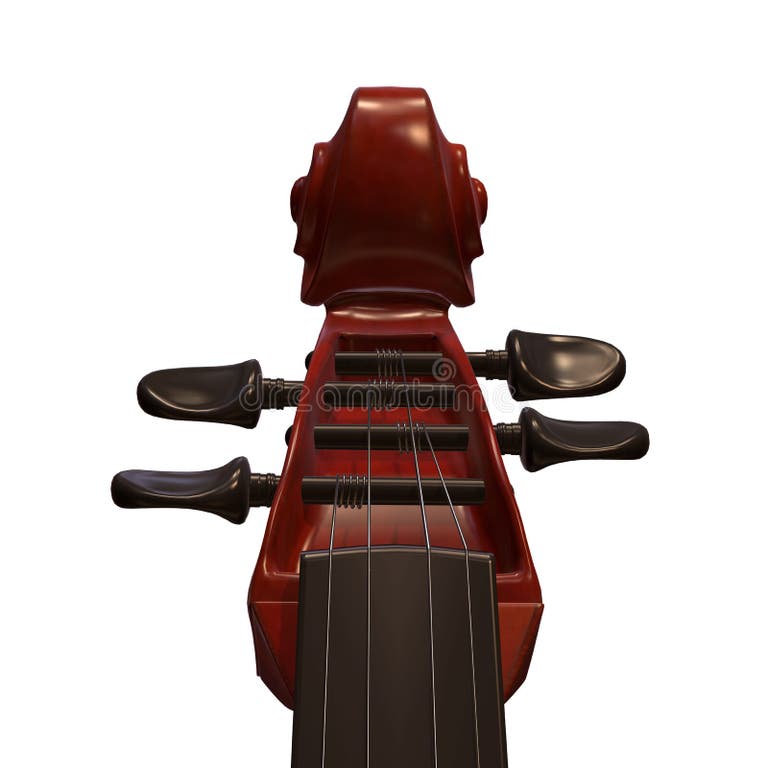 Cello Musical Instrument 3d Illustration Stock Illustration ...