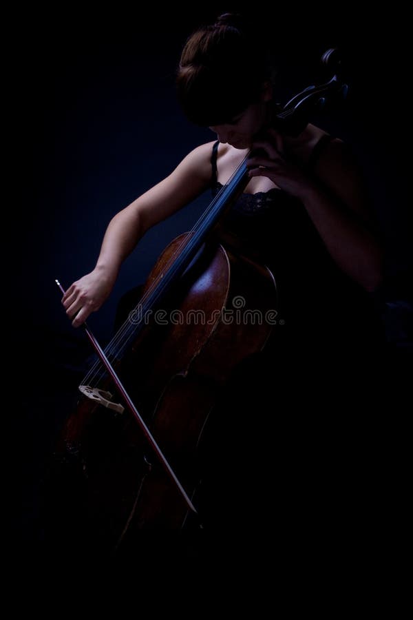 Cello player (cellist) stock photo. Image of classical - 22662592
